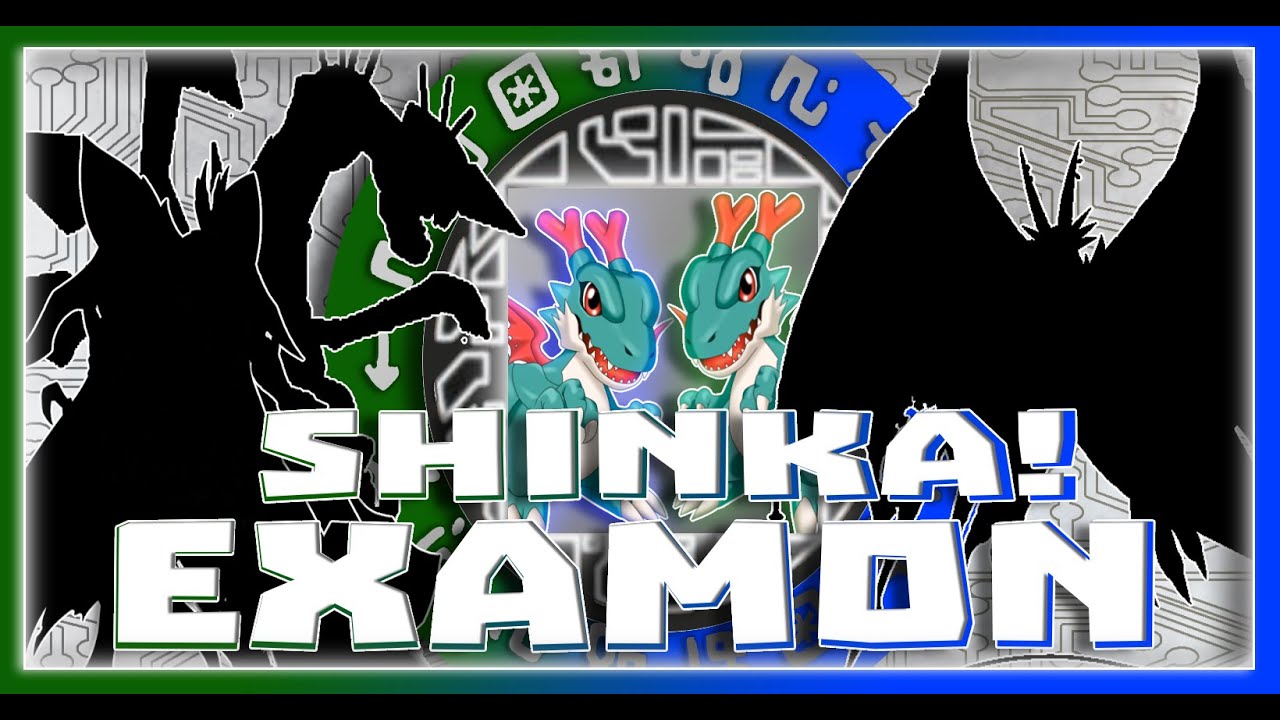 Digimon Dracomon Shinka! Examon line Digivolution - YouTube