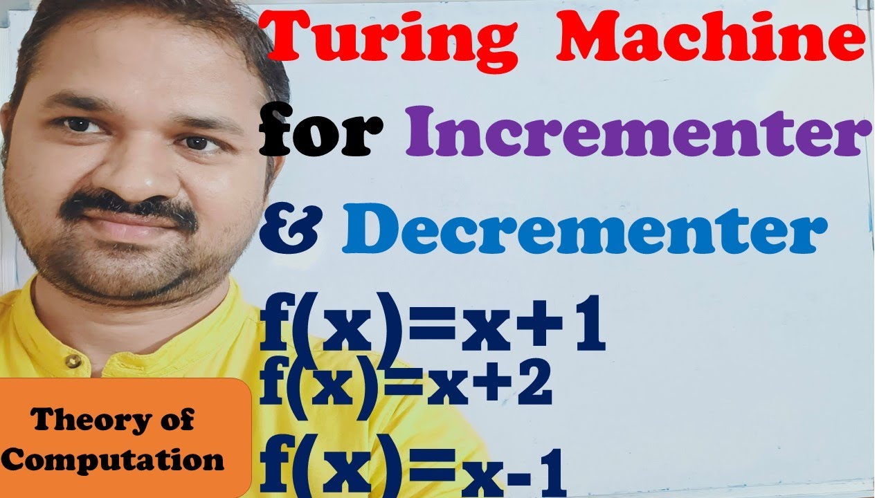 Design a Turing Machine for Incrementer || Decrementer || function f(x)=x+1 || f(x)=x+2 || f(x ...