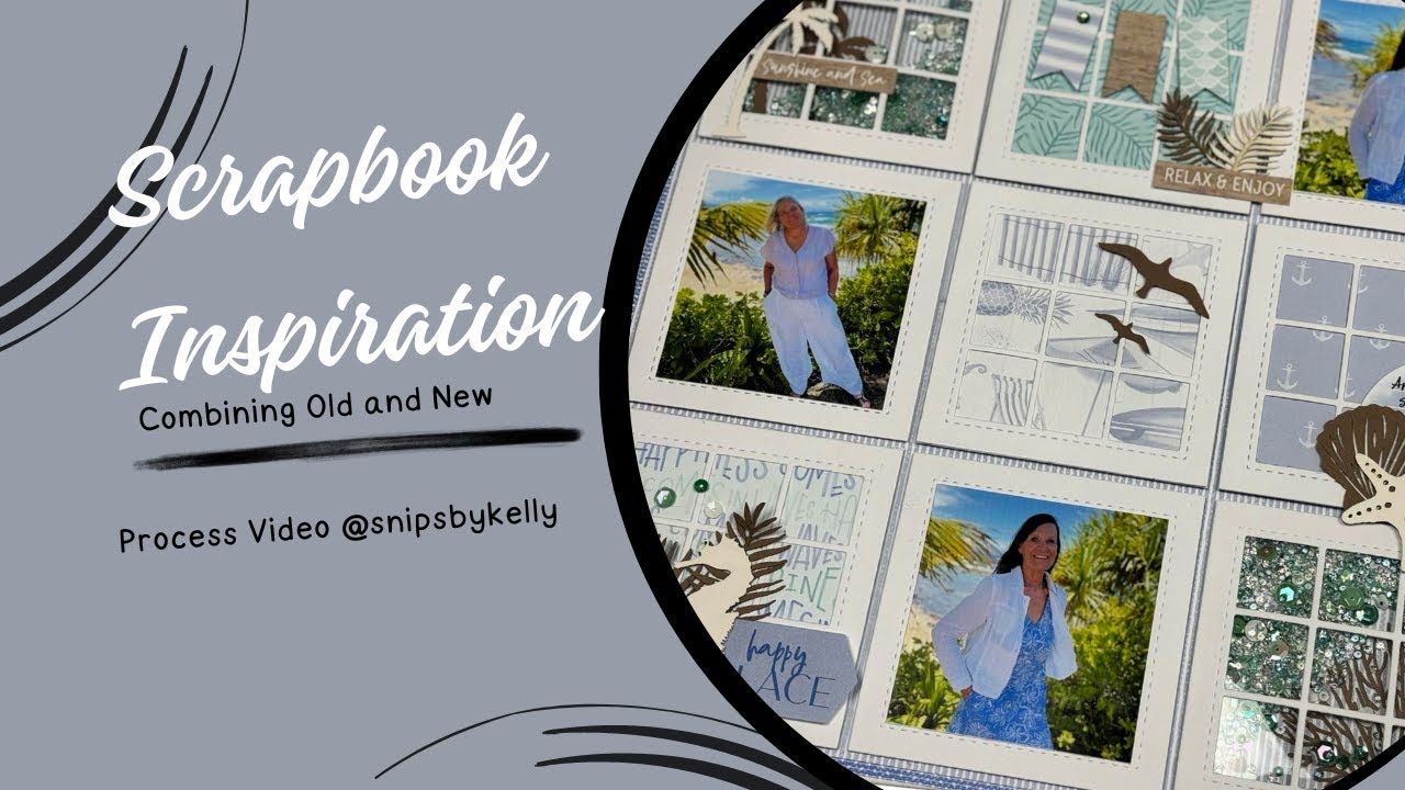 Create a Unique Scrapbook Layout with a Single Thin Cut Technique ...