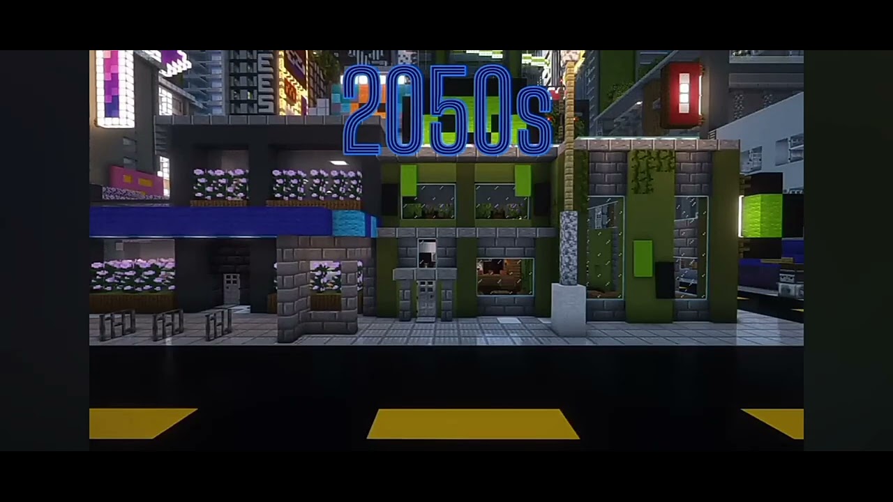 Evolution of the Minecraft City 2000s to 2200s - YouTube
