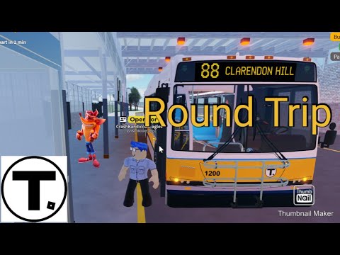 MBTA Roblox Bus Driving Route 88 between Lechmere and Clarendon Hill ...