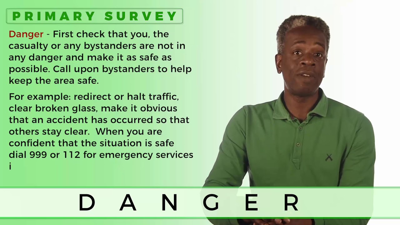 Primary Survey - Part 3 - Danger - YouTube