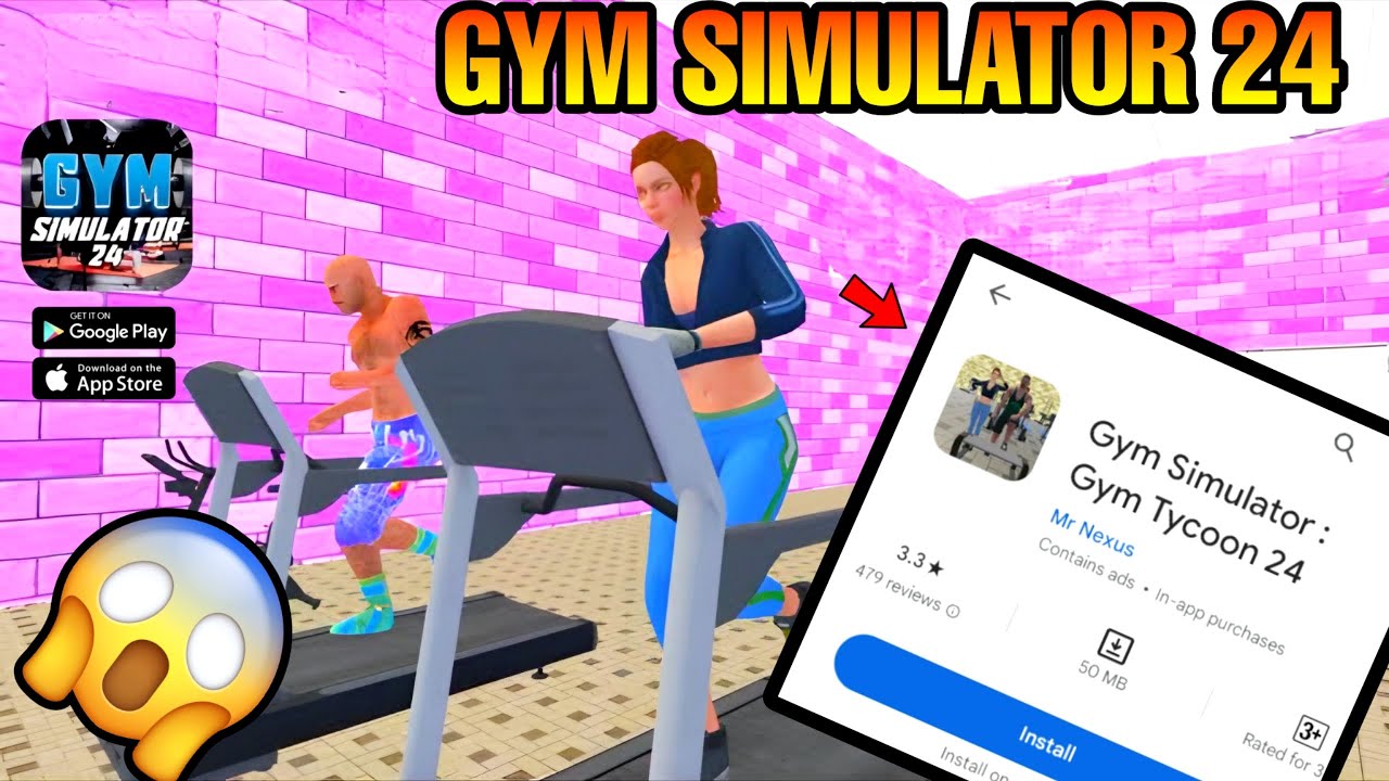 Best Gym Simulator 24 game for mobile || Gym Simulator 24 download in ...