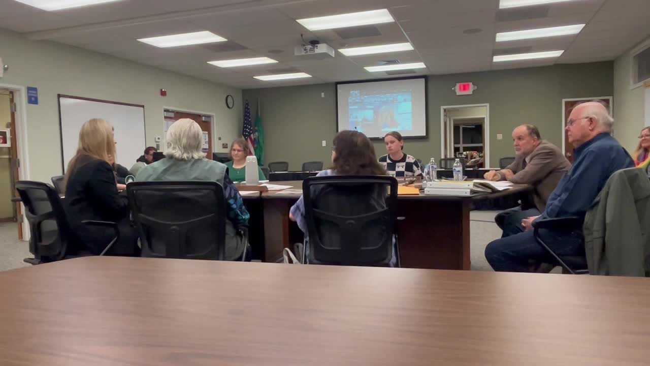 Superintendent Karen Cloninger gives a goodbye gift - YouTube