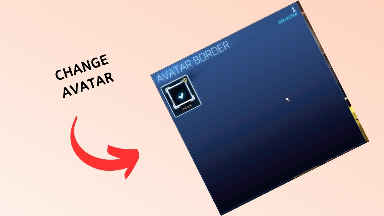 How to change avatar and avatar border in rocket league - YouTube