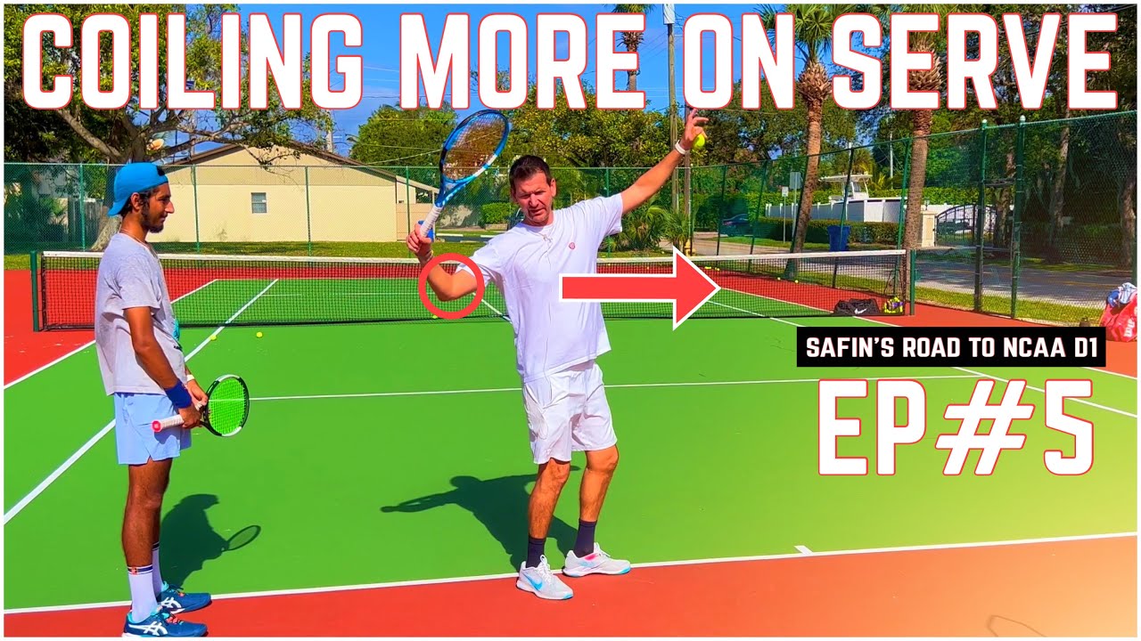 Coiling More on the Serve | Safin’s Road To D1 EP#5 - YouTube