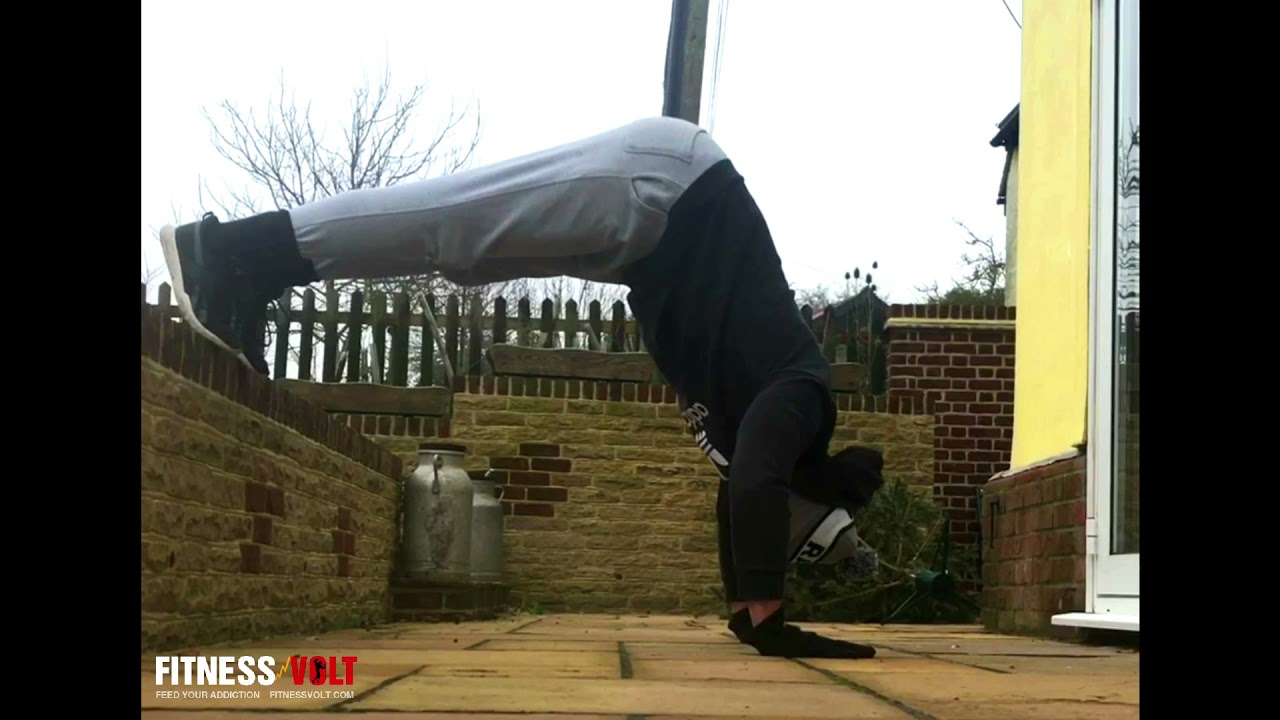 Modified Handstand Push Up: Hardcore Bodyweight Exercises - YouTube
