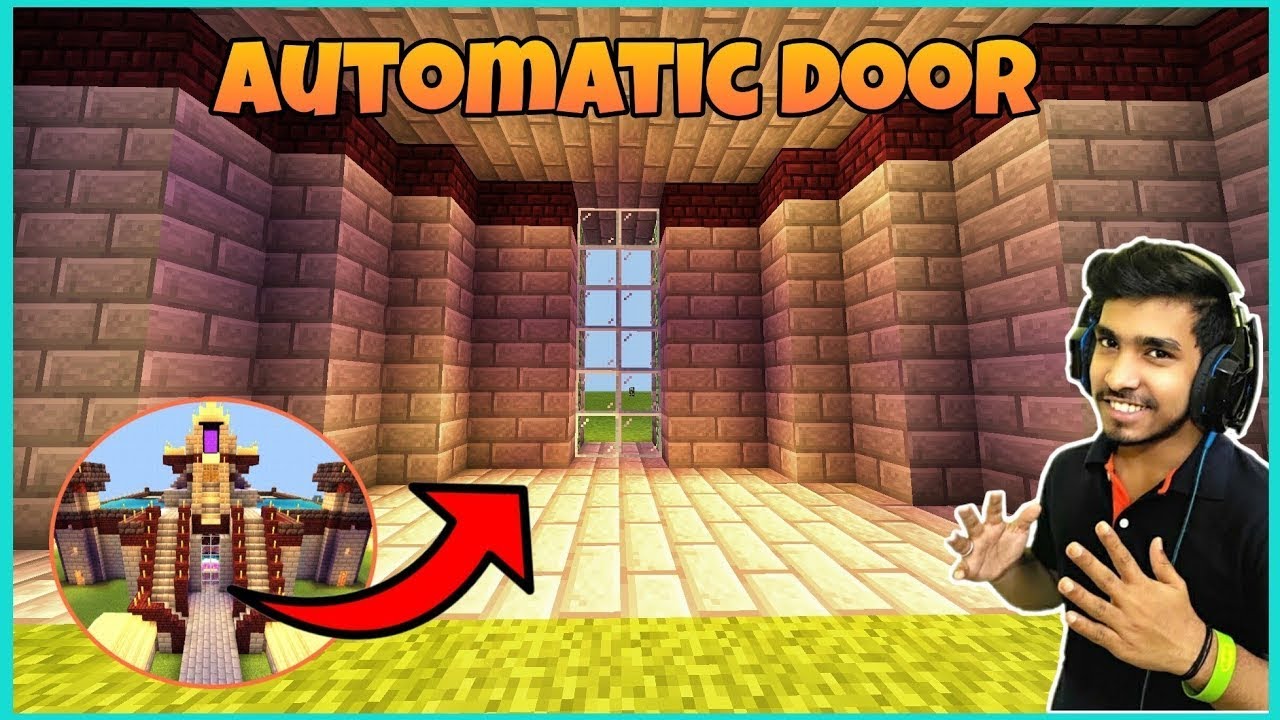 How to make automatic door like Techno gamerz | Automatic door tutorial. - YouTube