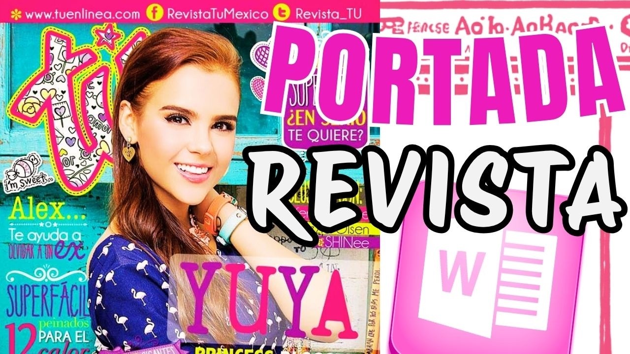 CÓMO HACER UNA PORTADA DE REVISTA EN WORD - YouTube