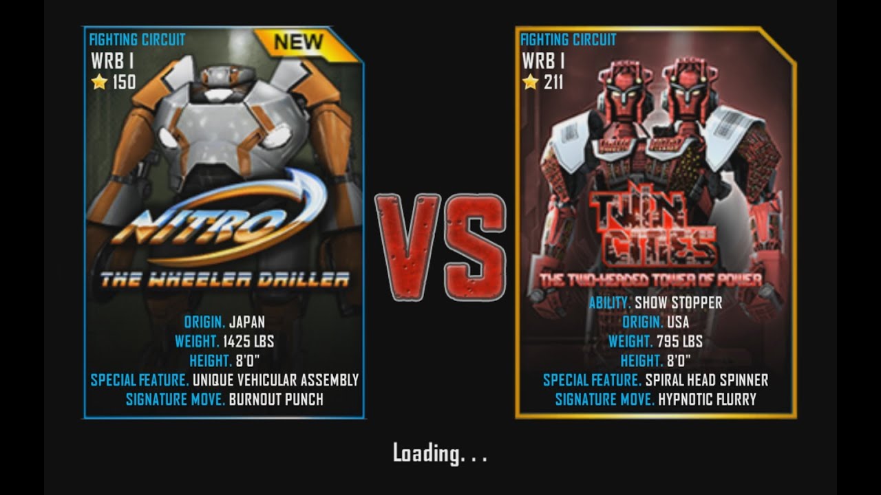 Real Steel WRB I FINAL NITRO VS Twin Cities (champion) NEW UPDATE ...
