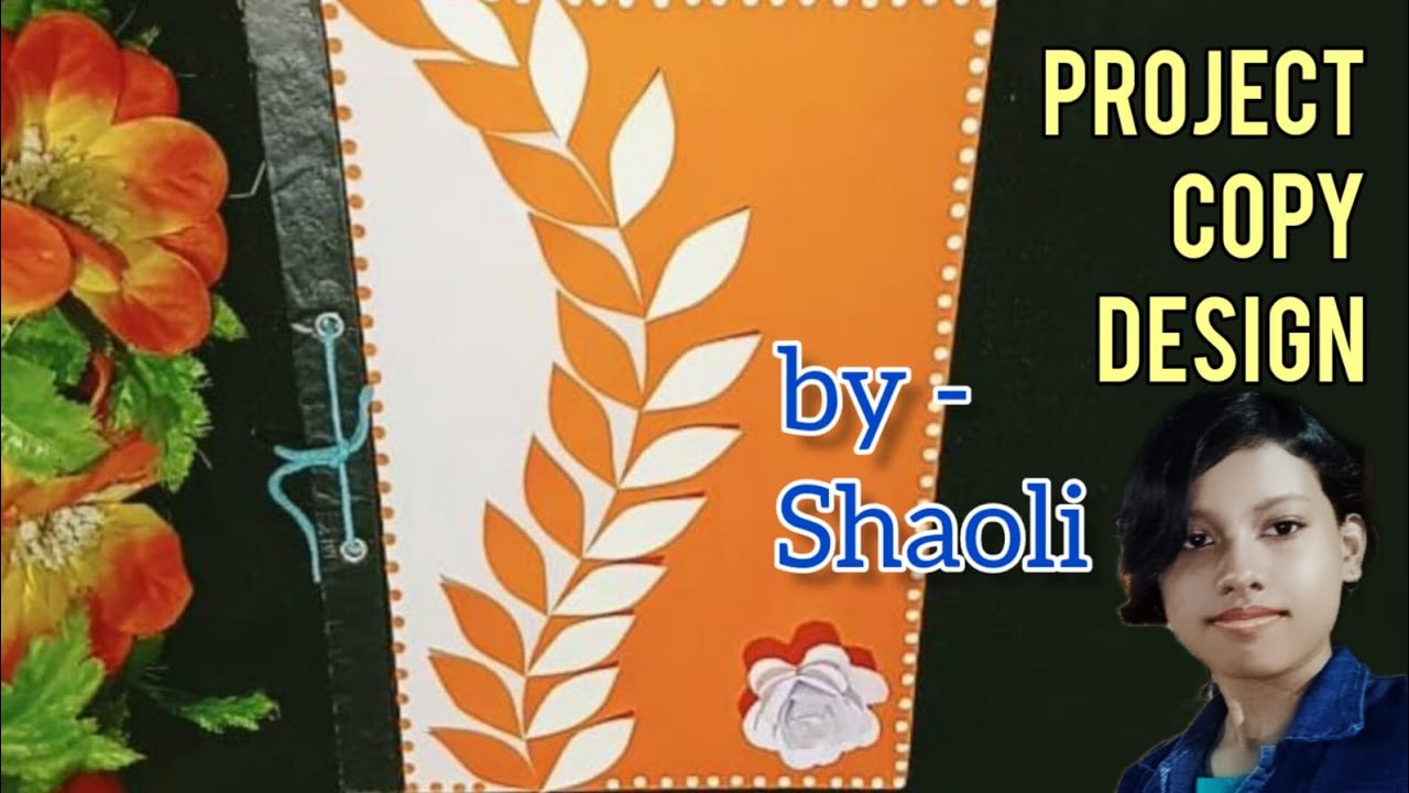 Project copy front page decoration ideas || How to decorate project ...