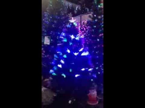 2 Foot (60cm) Rotating Fibre Optic Christmas Tree - YouTube