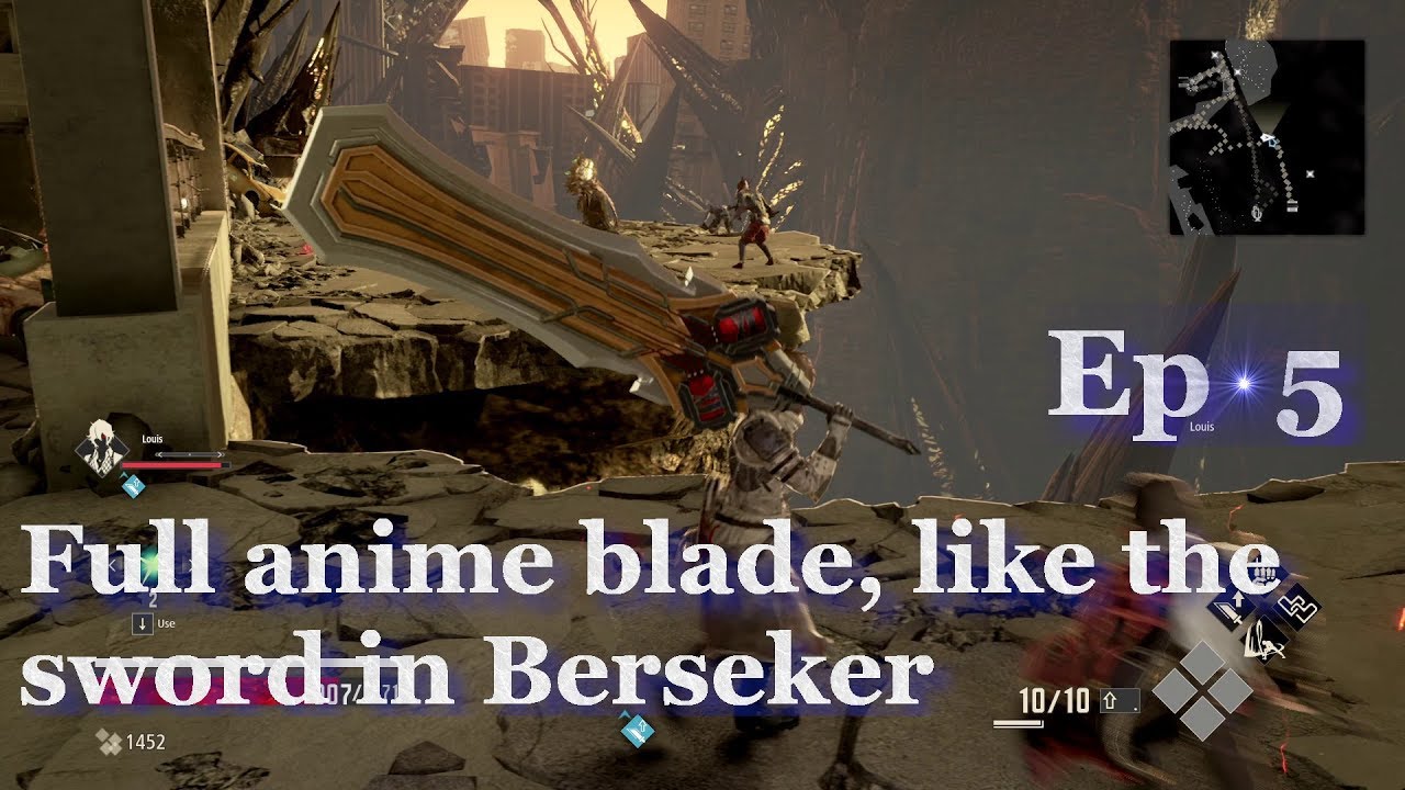 Code Vein - Zweihander sword - Ruined city gameplay - new gear - Having ...