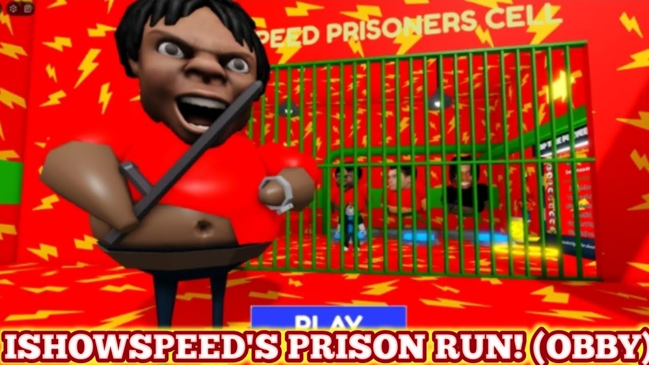 Ishowspeed's Prison Run! (Obby) Walkthrough Full Gameplay | GAMING ...