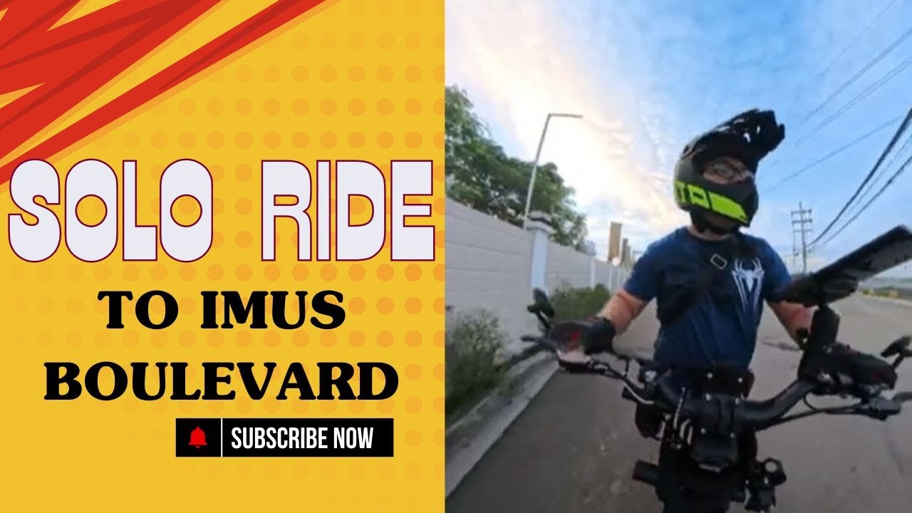 MORNING ESCOOTER RIDE GOING TO IMUS BOULEVARD - YouTube