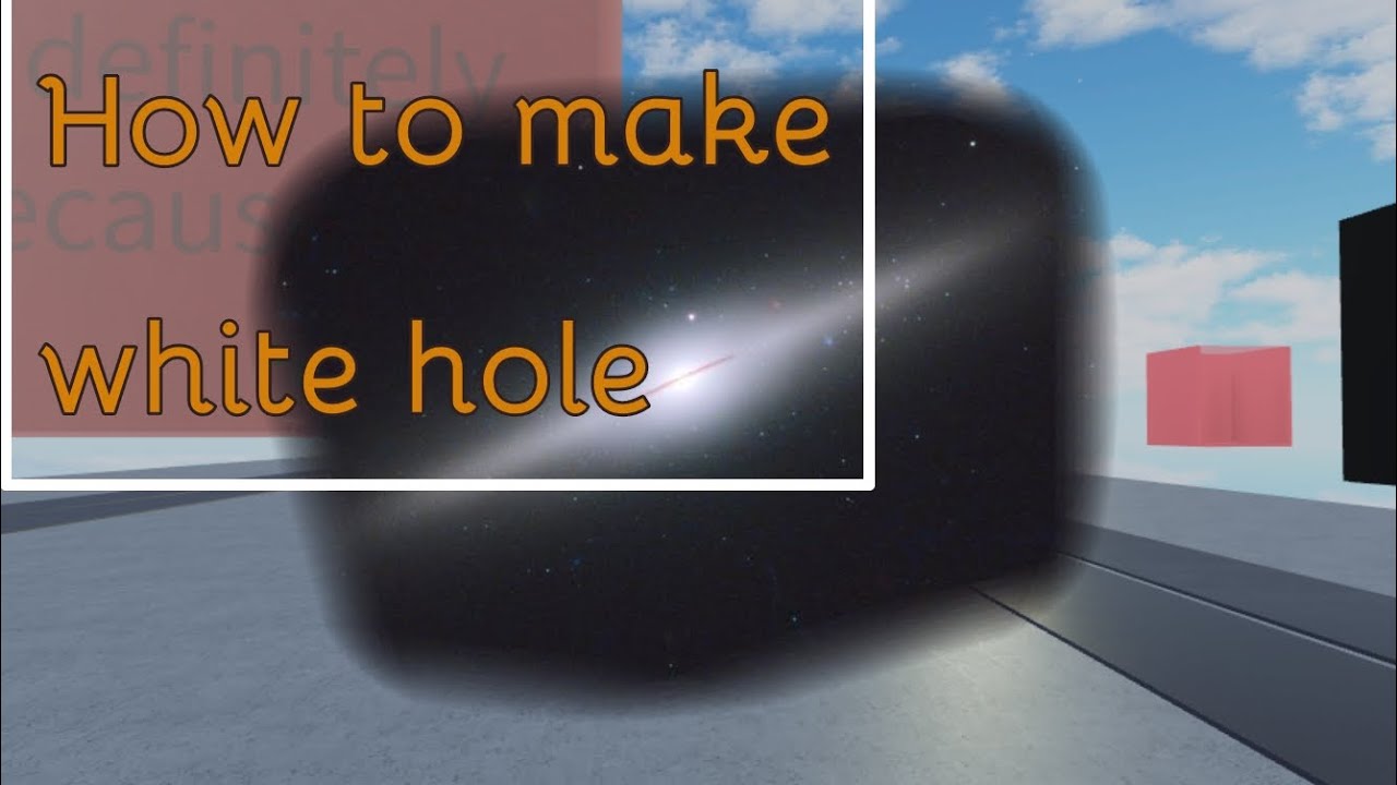 How to make a white hole | Obby creator tutorial - YouTube