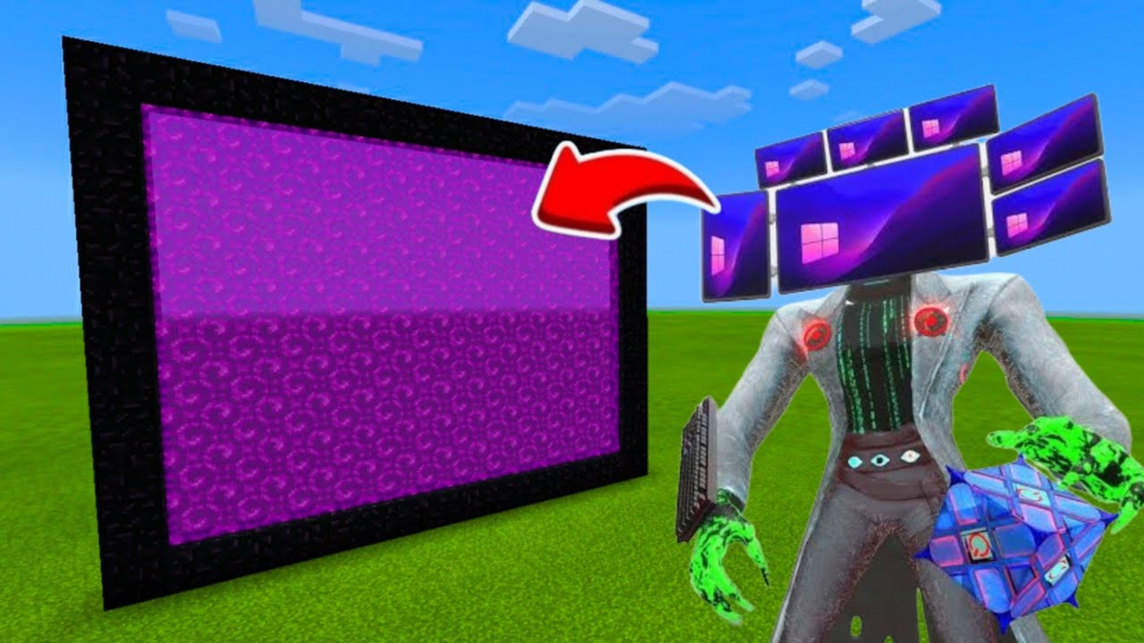 How to Make A Portal To The Titan Pc Man Dimension in Minecraft! - YouTube