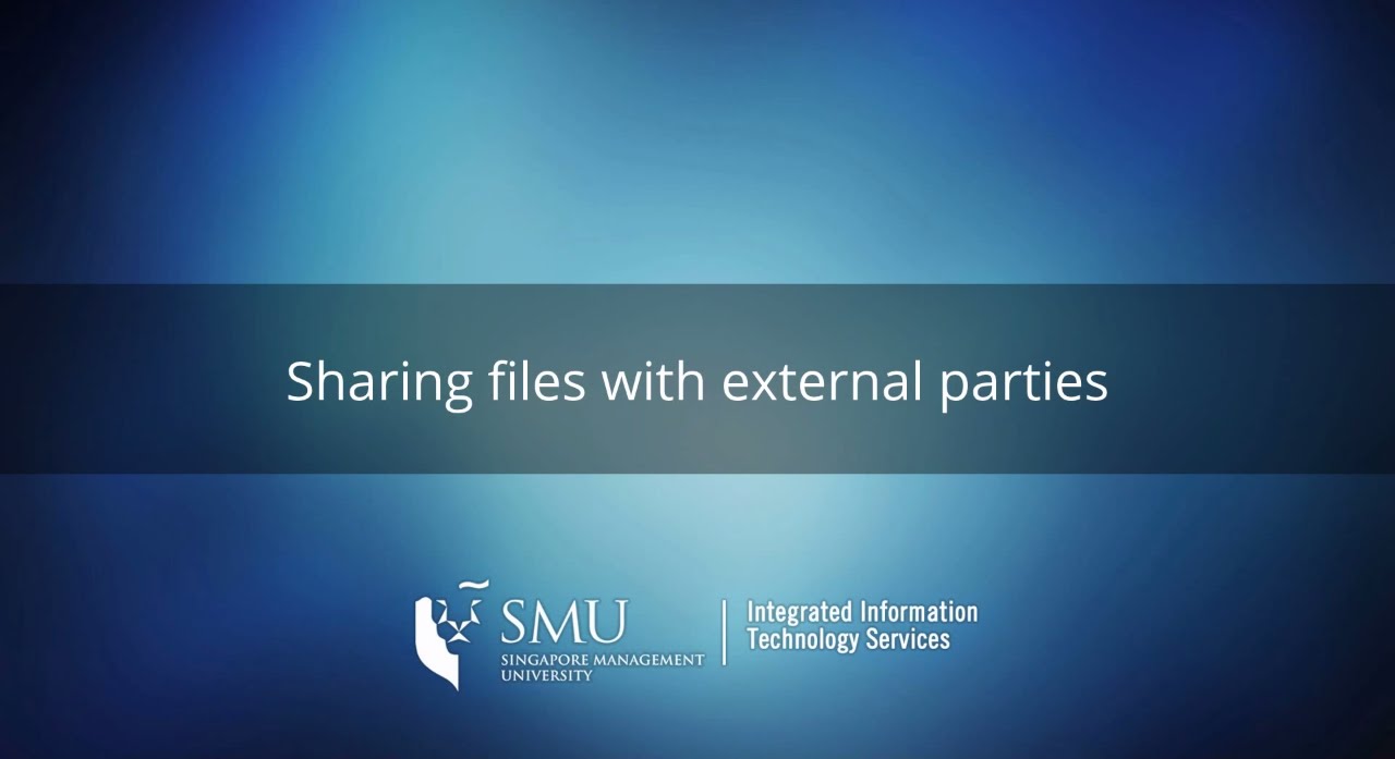 Sharing with external parties - YouTube
