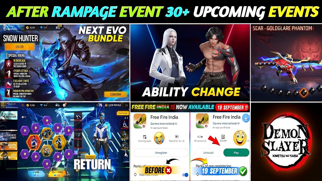 UPCOMING EVENT IN FREE FIRE 2023 | FF NEW EVENT | FREE FIRE NEW EVENT ...