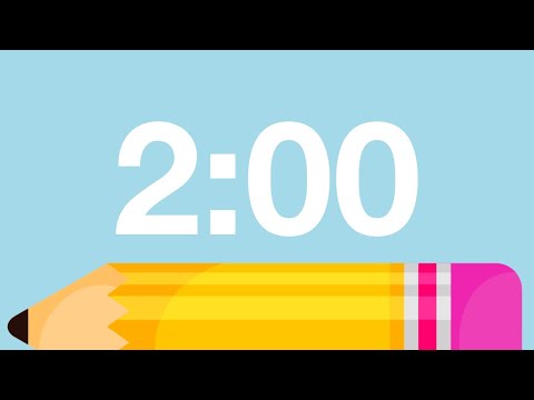 2 Minute Cute Back to School Timer (Silent) - YouTube