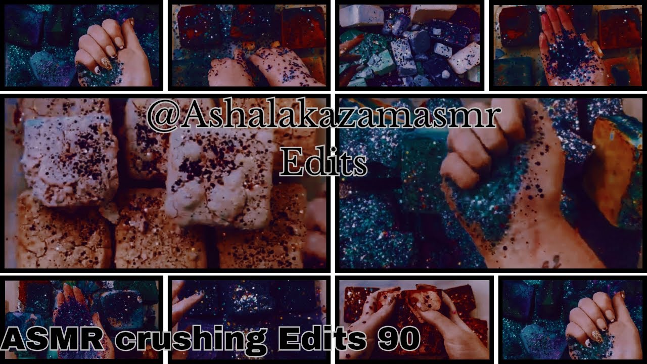 VIBRANT DYED WITH GLITTER COMPILATION | ASMR | EDITS | SATISFYING | SLEEP AID - YouTube