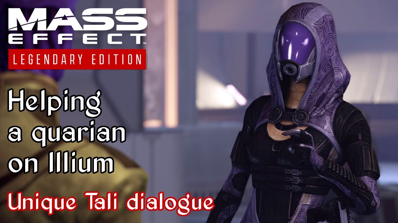 Mass Effect 2 - Illium: Indentured Service - Unique Tali dialogue - YouTube