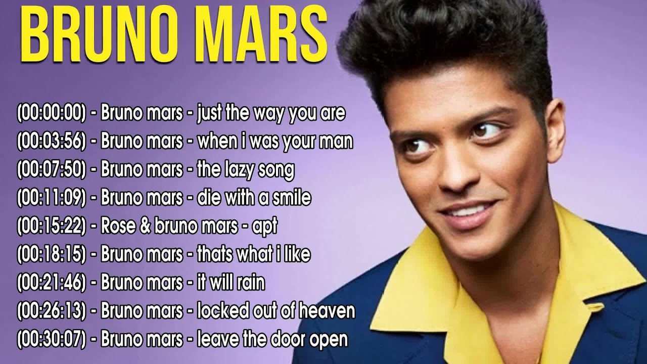 Bruno Mars Greatest Hits – Must-Listen Tracks - YouTube