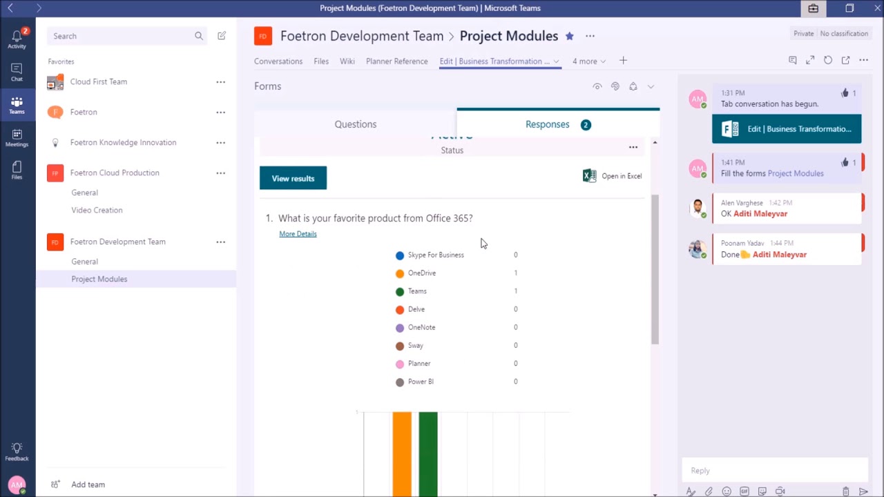 How to analyze detailed responses in real time from Forms within ...