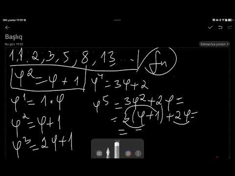 Qızıl nisbət - 2 (Qızıl nisbət və Fibonaççi ədədlər ardıcıllığı) 
