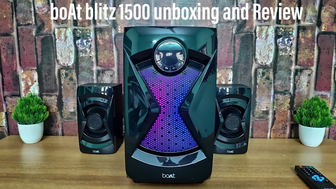boAt blitz 1500 Speaker Unboxing and Review | Awesome 2.1 Speaker below 3000 🔥🔥🔥 - YouTube