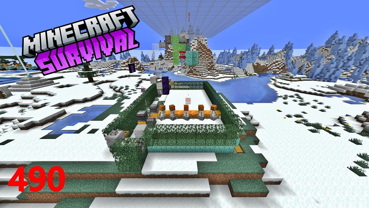 MINECRAFT SURVIVAL 1.21.2 FARM DE BLOCO DE NEVE 100% AUTOMATICA-#490 ...