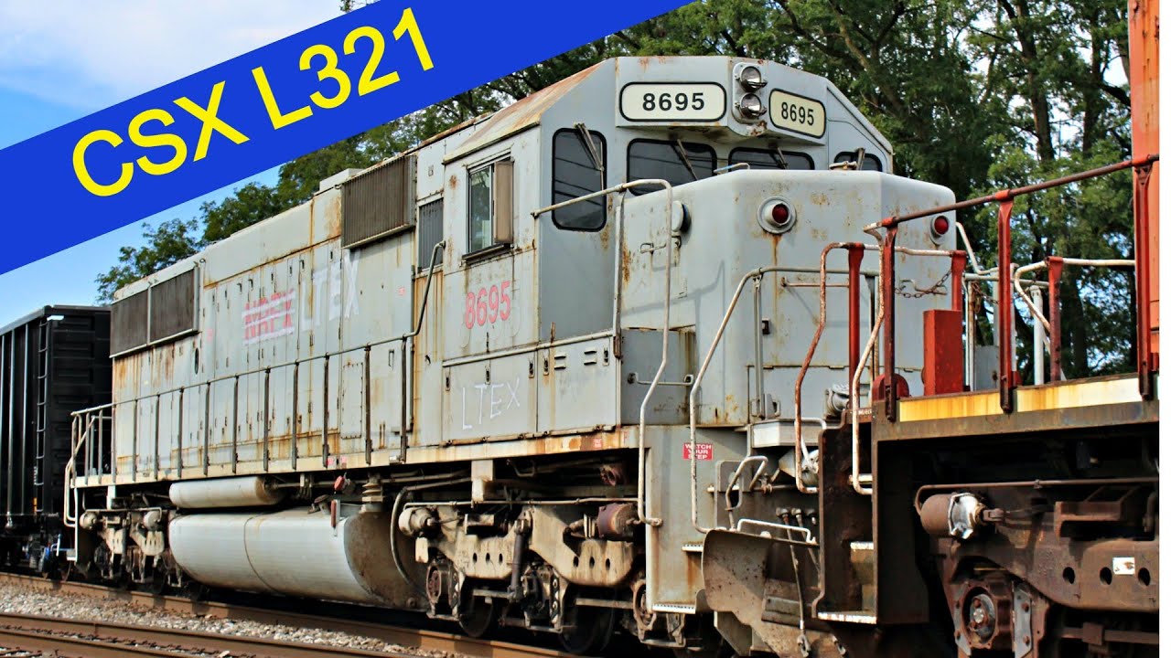 CSX L321 With LTEX locomotives At Lordstown Ohio - YouTube