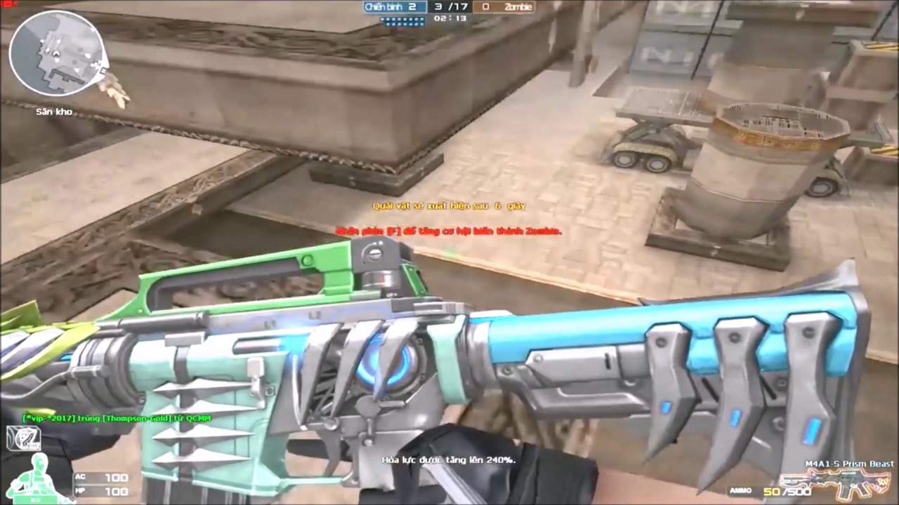 Crossfire : M4a1 Prism Beast in Zombie V4 - YouTube