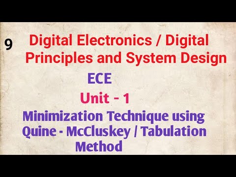 Digital Electronics Minimization Technique using Quine - Mc Cluskey ...