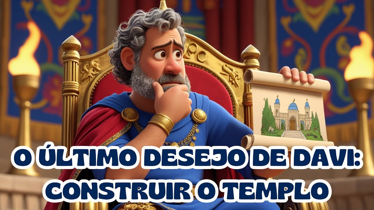 História Infantil- O ÚLTIMO DESEJO DE DAVI: CONSTRUIR O TEMPLO #historiainfantil # ...