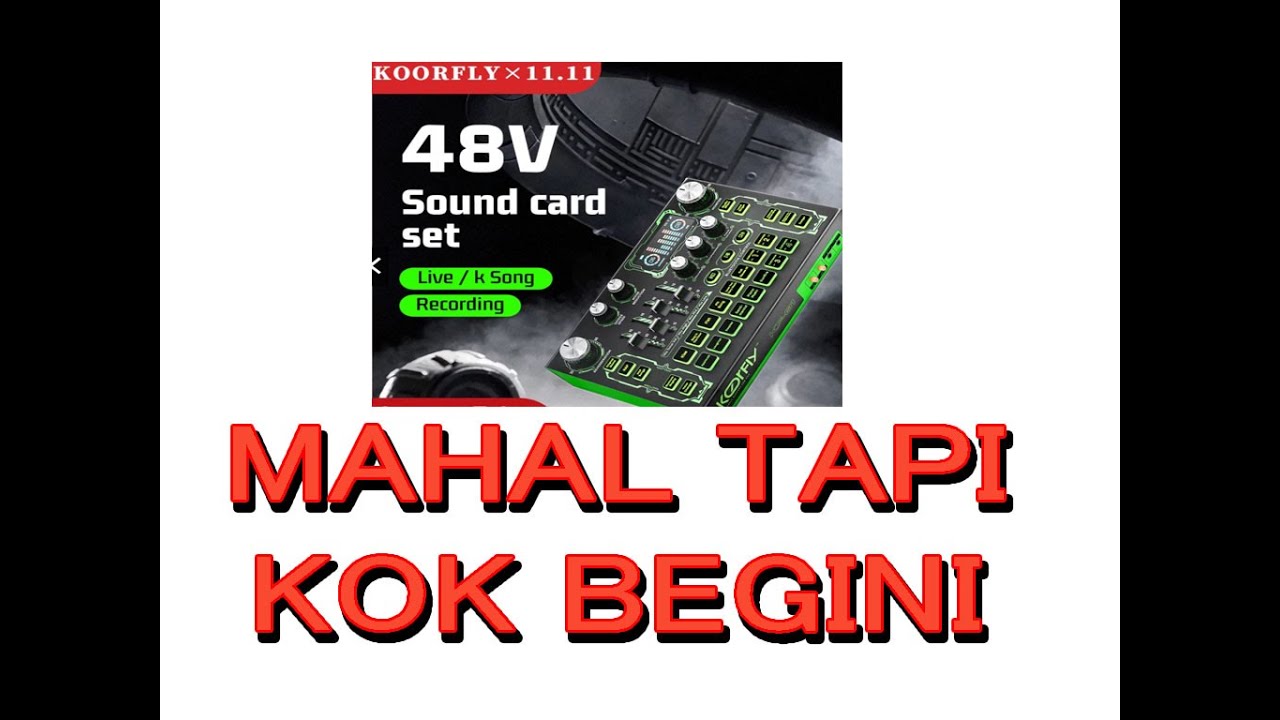 KOORFLY KF01 Live Sound Card All-in-one XLR DJ Audio Interface Mixer ...