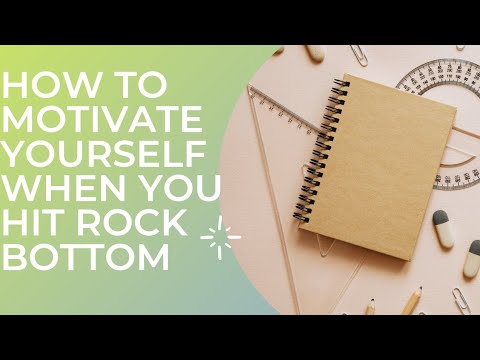 How to motivate yourself when you hit rock bottom. Motivational video ...