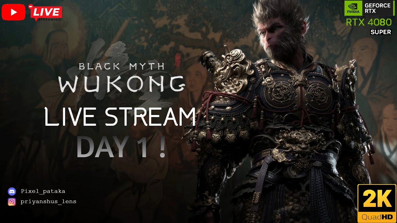 Black Myth Wukong Day 1 Webcam Stream #blackmyth #monkeyking #trending - YouTube