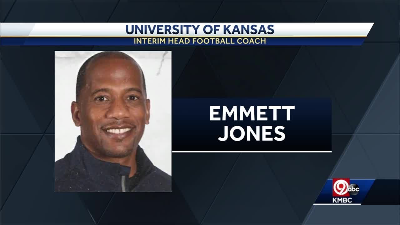 KU names Emmett Jones as interim football coach - YouTube