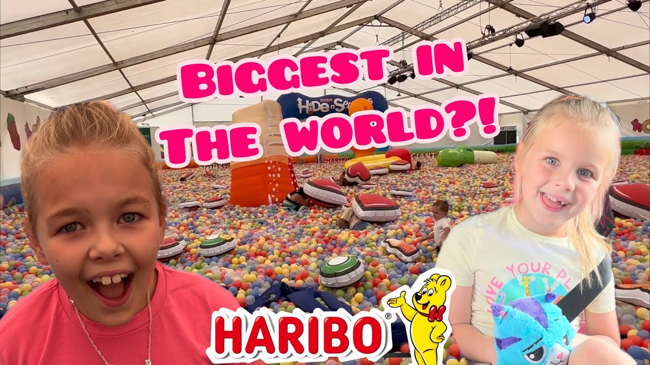THE WORLD’S BIGGEST BALL PIT?! We played in a huge HARIBO Ball Pit at ...