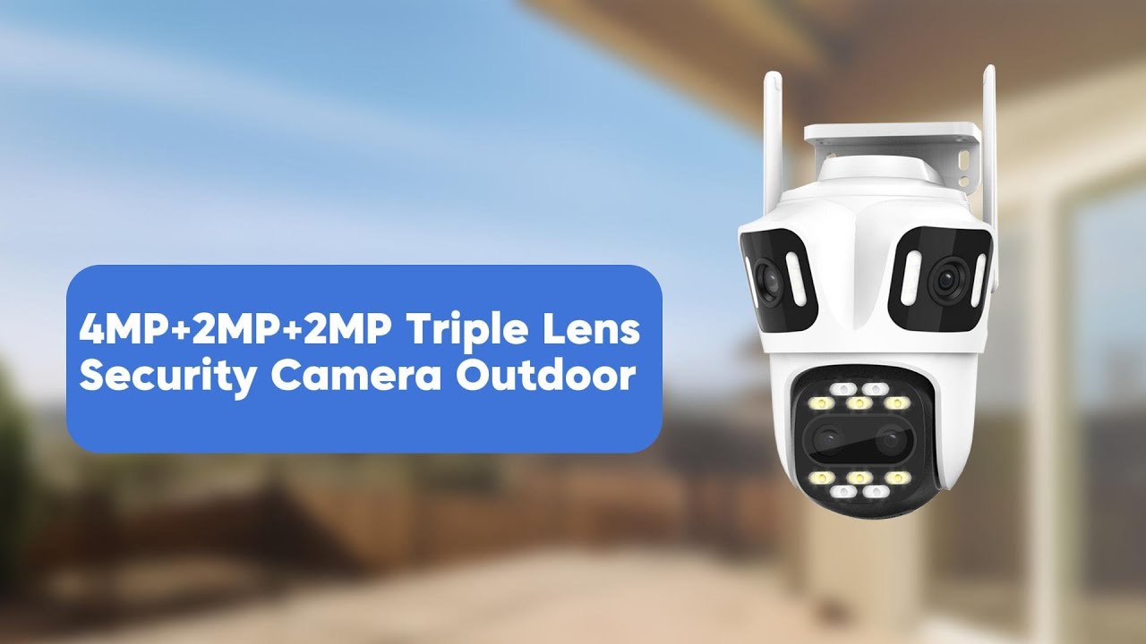Why choose the Triple lens Outdoor Security Camera - YouTube