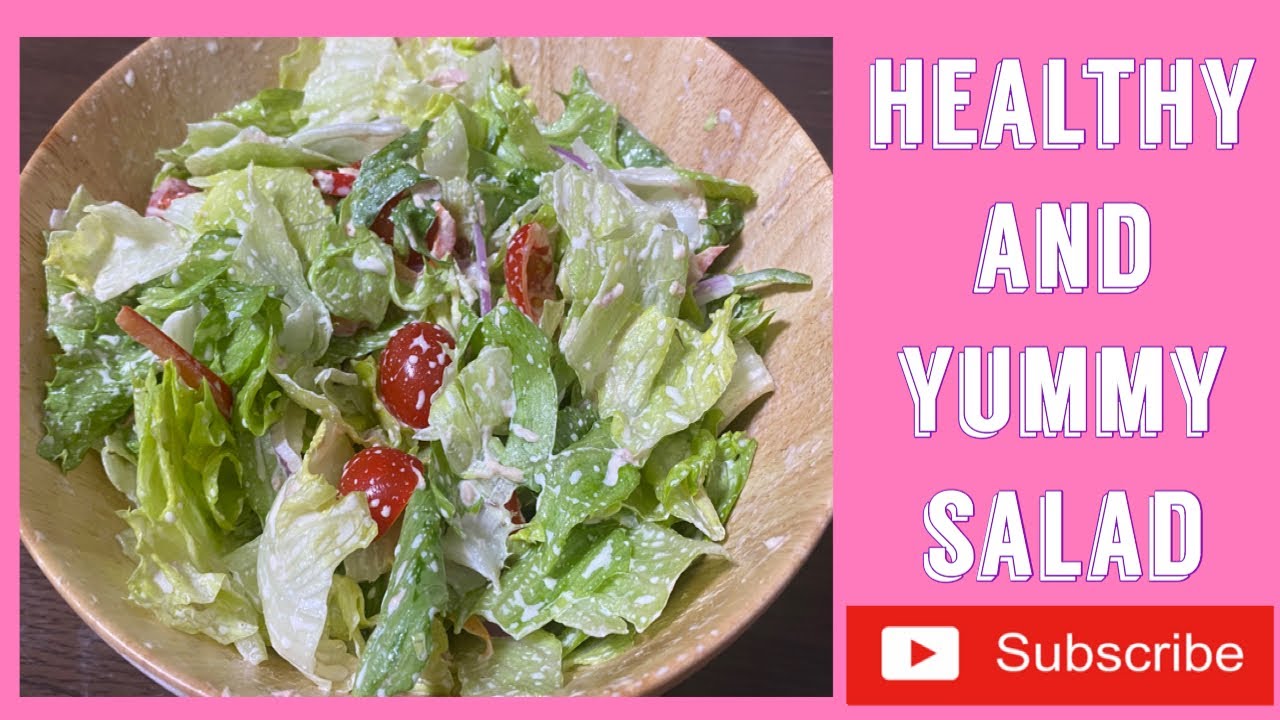 HEALTHY AND YUMMY SALAD - YouTube