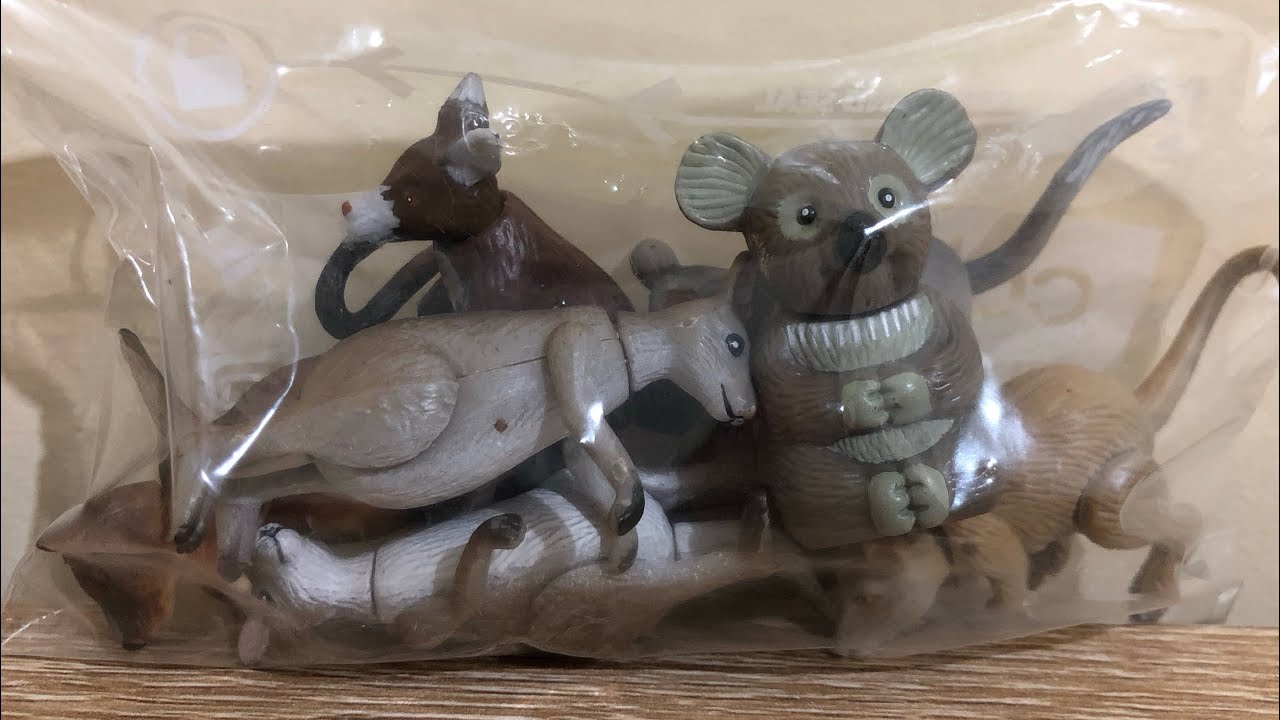 Australian Wildlife Animals Kangaroo Koala Wallaby Figures Cadbury ...