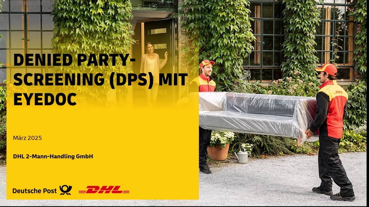 Denied Party-Screening (DPS) mit EyeDoc - YouTube