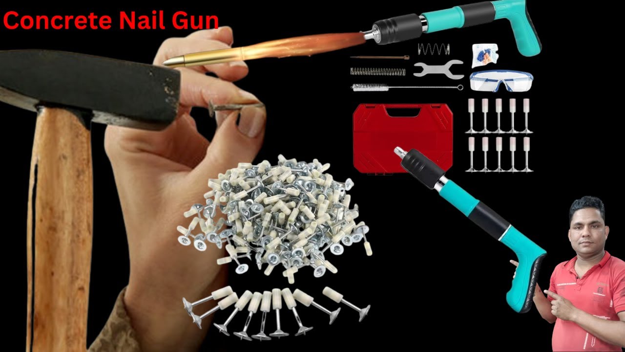nail gun || Manual Steel Nail Gun Tool || Concrete Nail Gun || मैनुअल ...