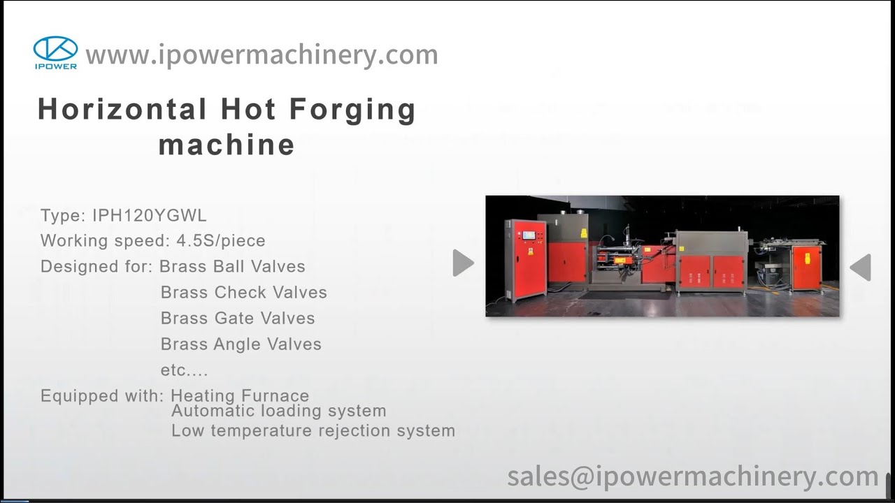 Fully automatic hot forging machine for brass valves, brass bonnets ...