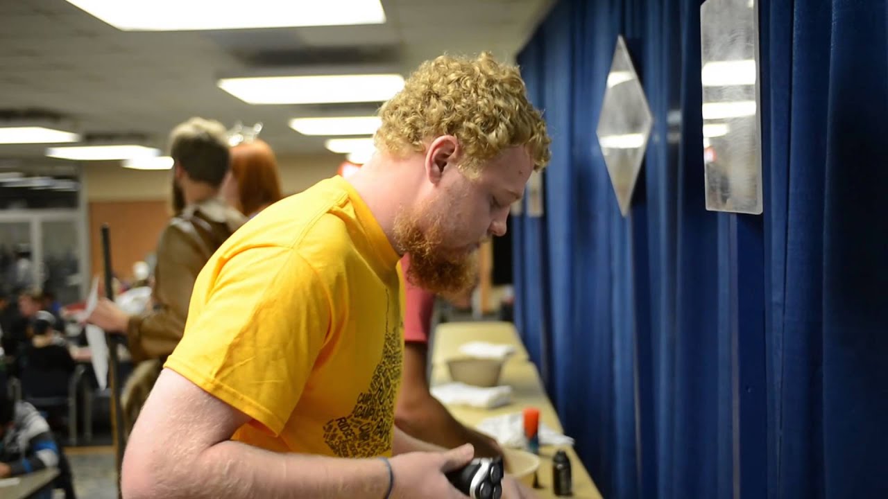 Beard shaving competition 10-1-14 - YouTube