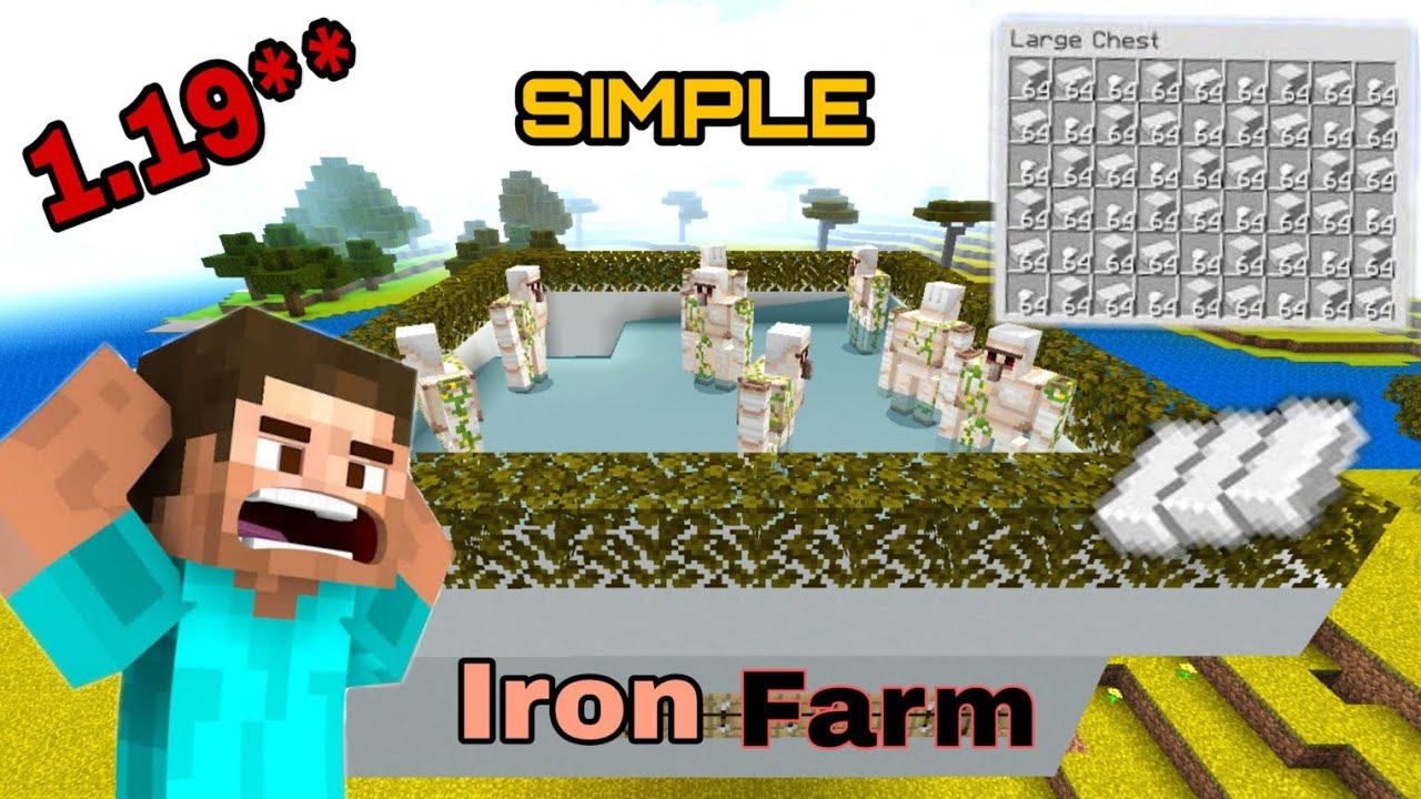 How to make simple iron farm in minecraft !! minecraft simple iron farm ...