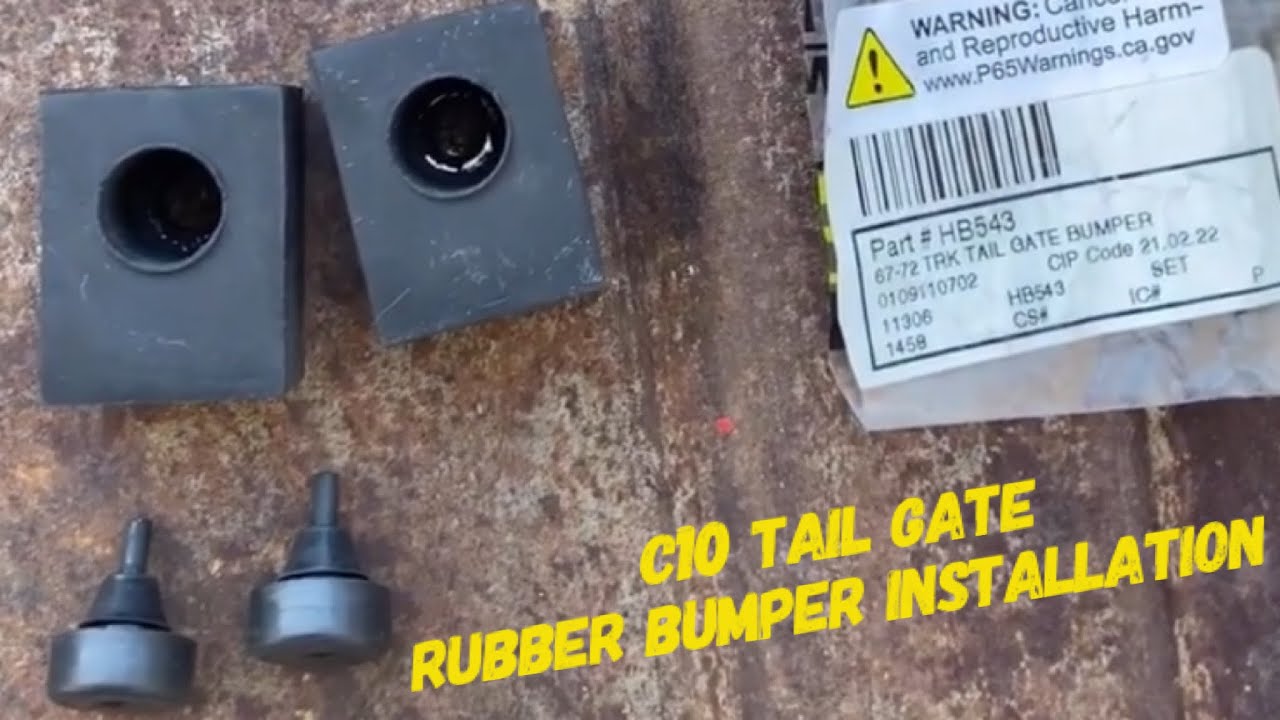 C10 TAIL GATE RUBBER BUMPER INSTALLATION 🪛🔧🔩 #LaMalditaC10 #C10 #Patina ...