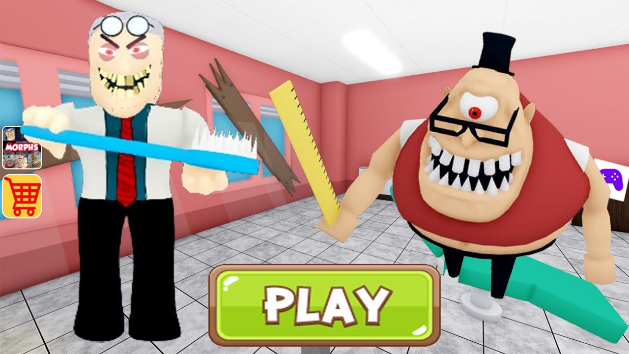 Escape Bob the Dentist! SCARY OBBY - All Jumpscare & All Morphs ...